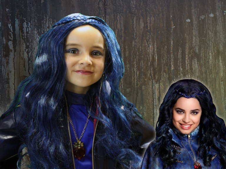 Descendants Mal, Evie and Maleficent Makeup for Halloween